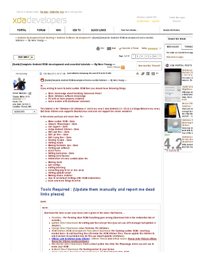 Complete Android ROM Development and Essential Tutorials | PDF | Android (Operating System ...