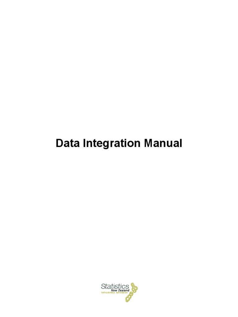 DataIntegrationManual PDF | PDF | Official Statistics | Privacy