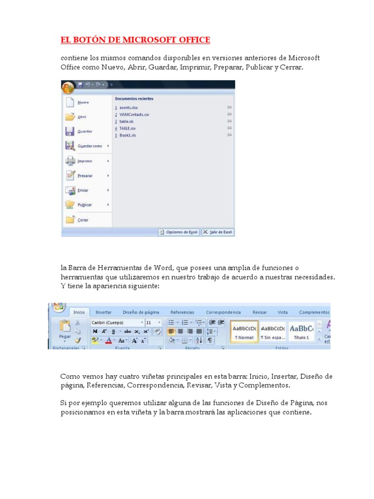 Boton de Office | PDF | Software | Informática