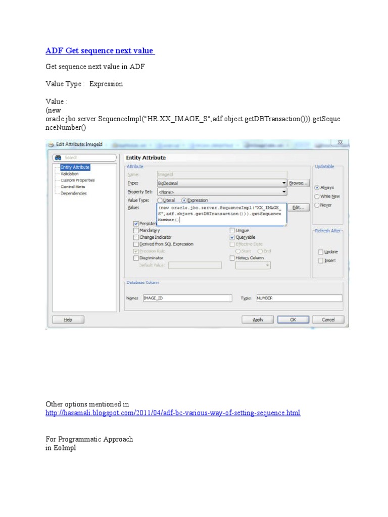 ADF Get Sequence Next Value | PDF | Computers
