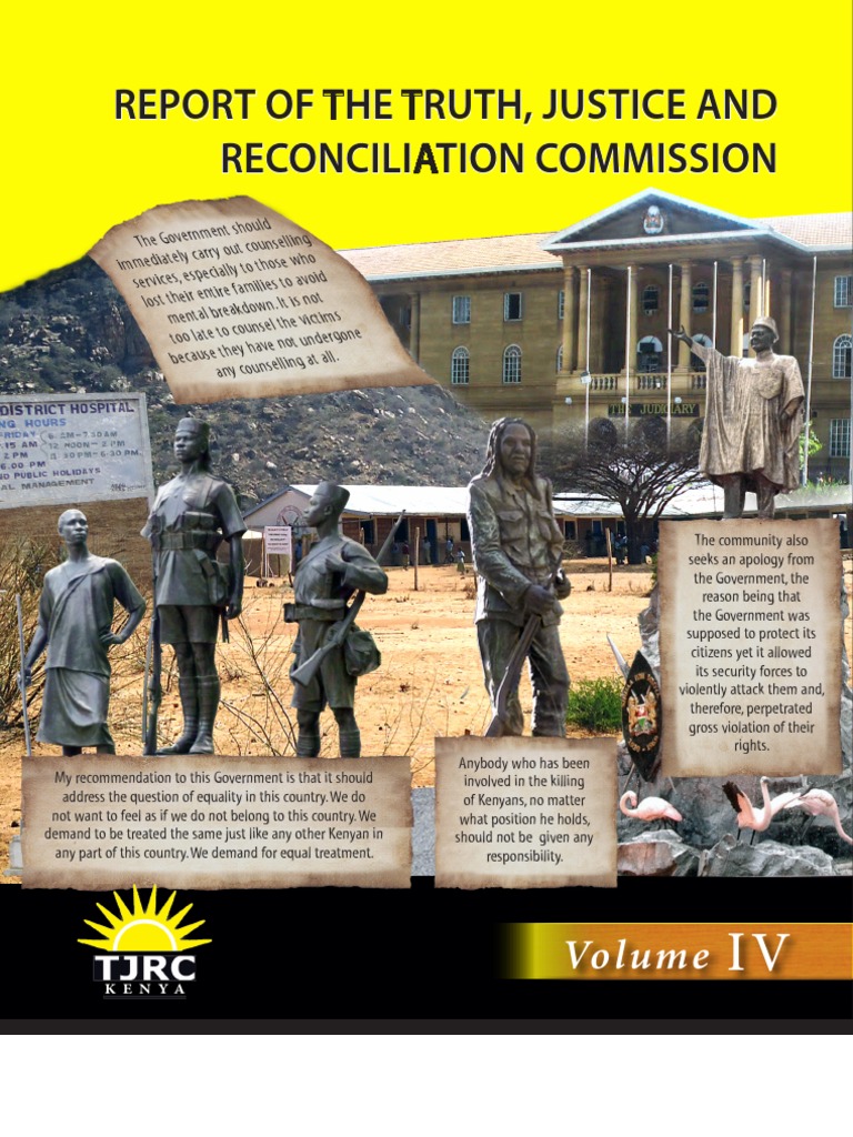 TJRC Report Volume 4 | PDF | Burden Of Proof (Law) | International ...