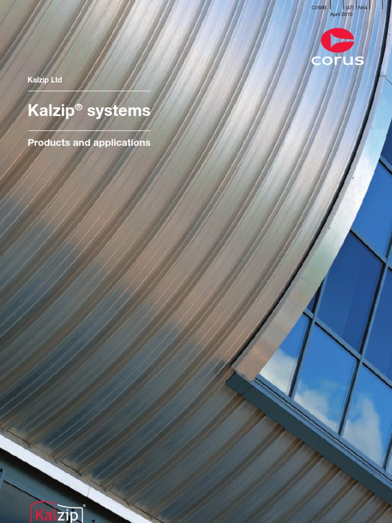 Kalzip Systems Brochure ME | PDF | Roof | Sheet Metal