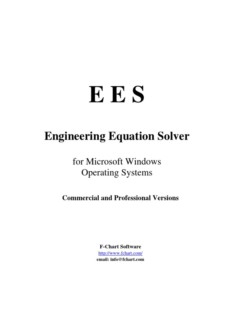 Engineering Equation Solver (EES) Manual | PDF