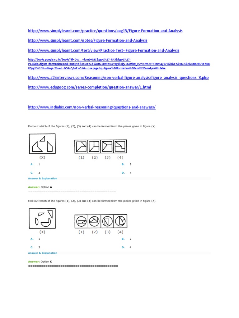 English Non Verbal Figure Formation Analysis | PDF | Teaching ...