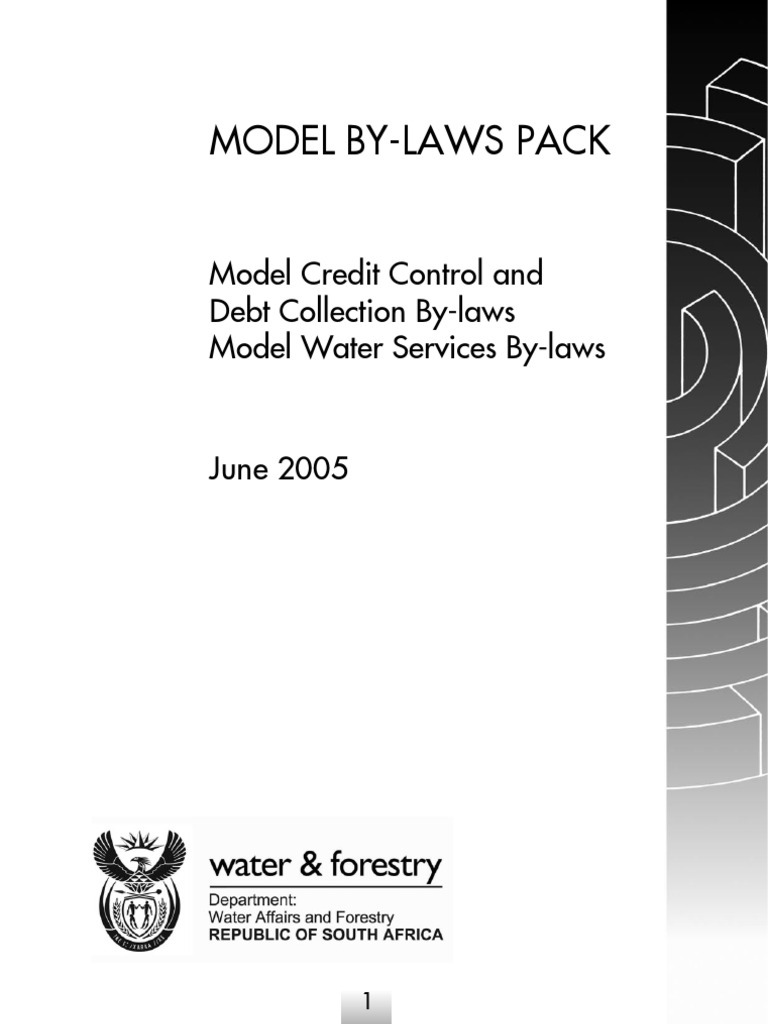 Model By-Laws for Water Services | PDF | By Law | Subsidy