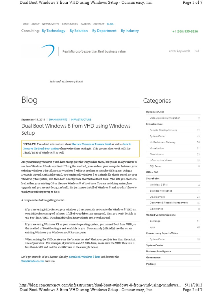 Dual Boot Windows 8 | PDF | Windows 8 | Booting
