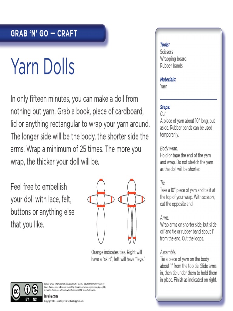 Grab 'N' Go: Yarn Dolls | PDF