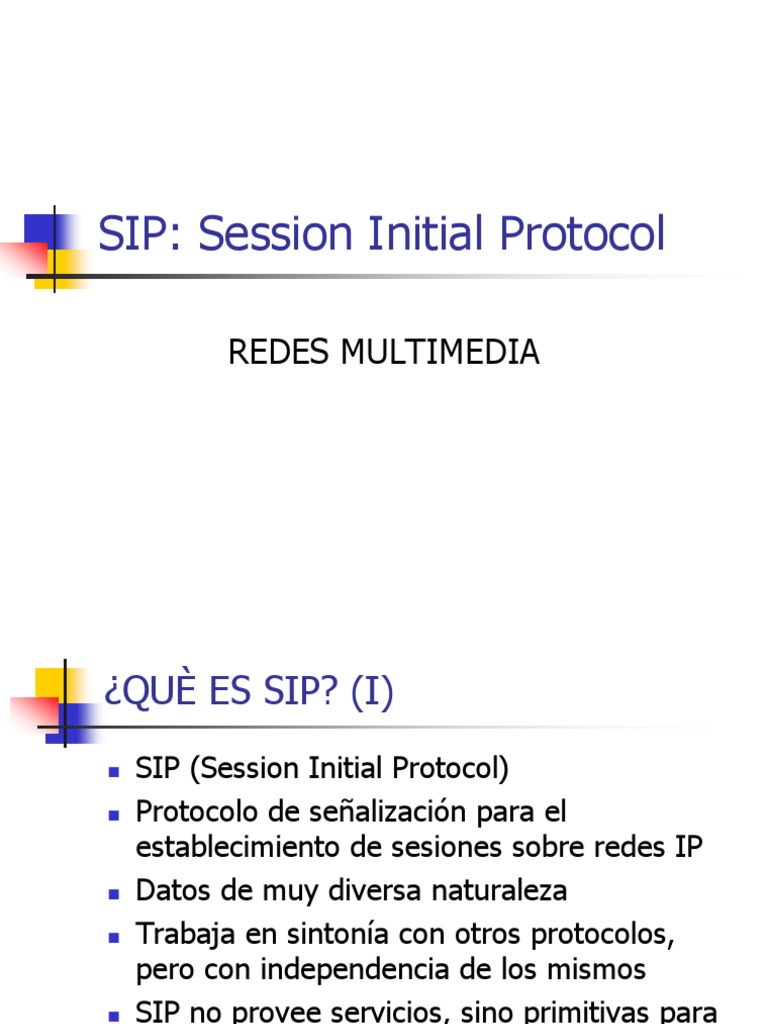 Protocolo SIP | PDF | protocolo de Iniciacion de Sesion | Protocolos de ...