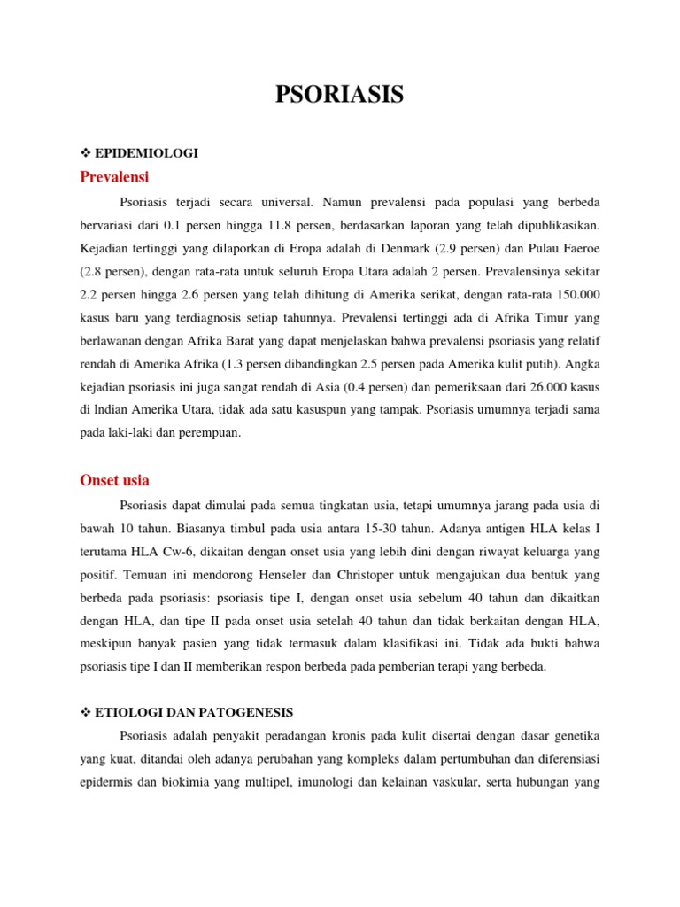 Psoriasis Fitzpatrick | PDF | Kesehatan Holistik