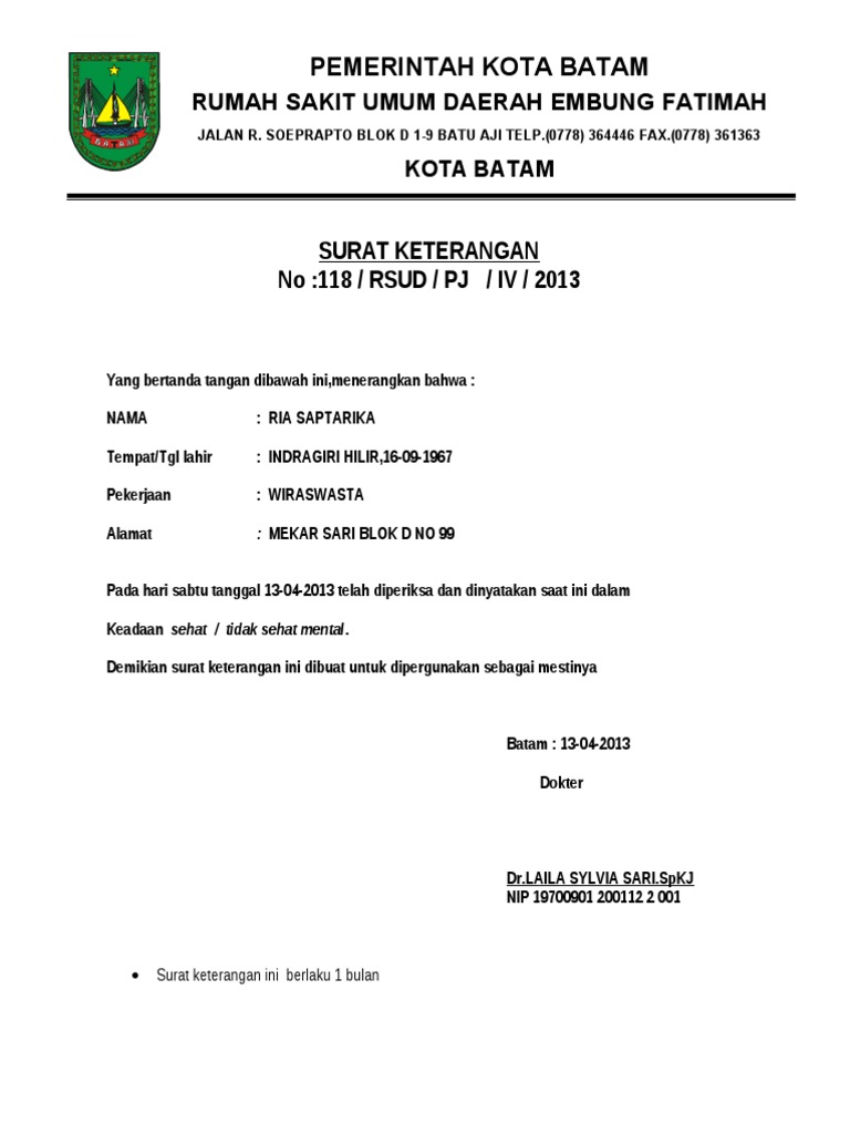 Form Surat Keterangan Caleg | PDF