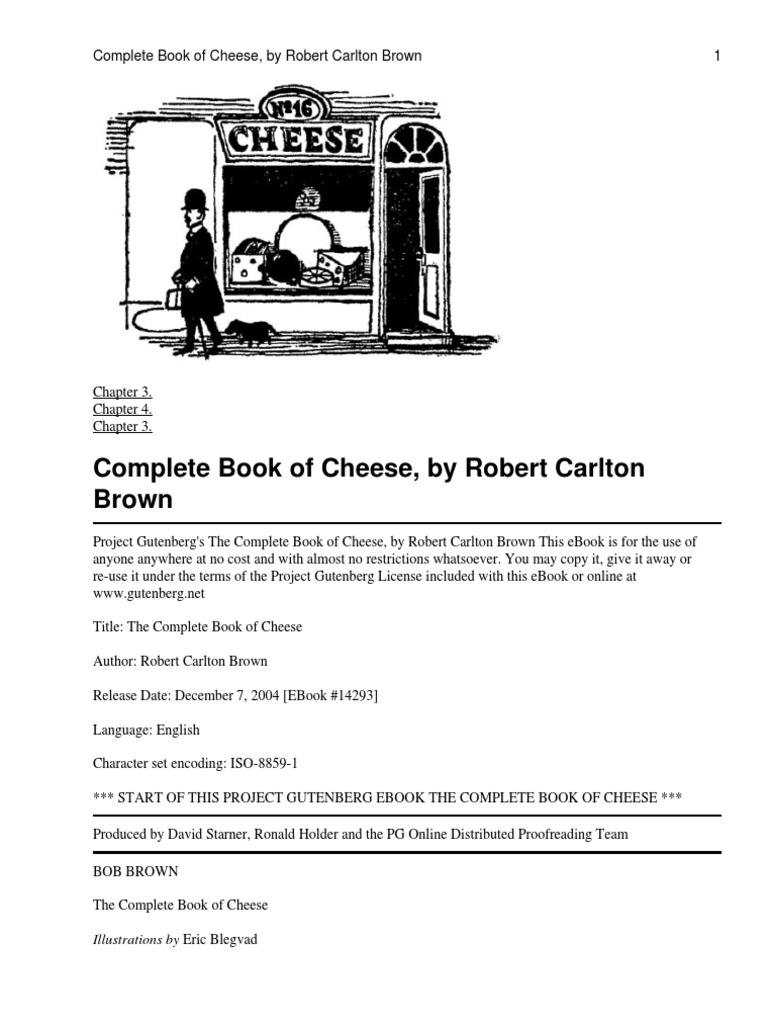 The Complete Book of Cheese Overview | PDF | Cheddar Cheese | Cheese