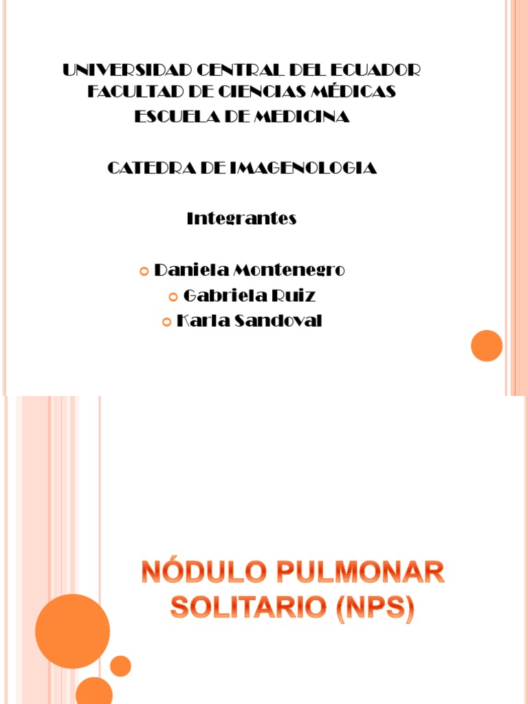 Nódulo Pulmonar Solitario (NPS) 20 | PDF | Sarcoma | Cáncer
