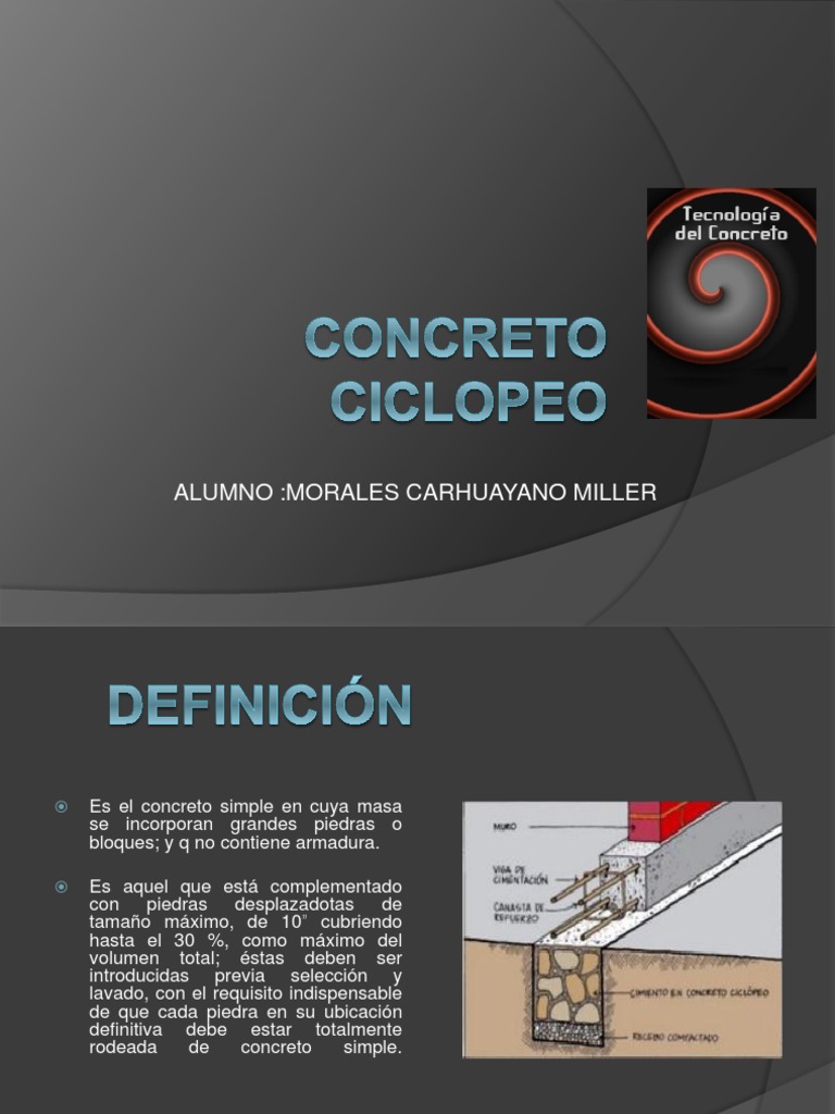 Concreto Ciclopeo 2 | PDF | Fundación (Ingeniería) | Hormigón