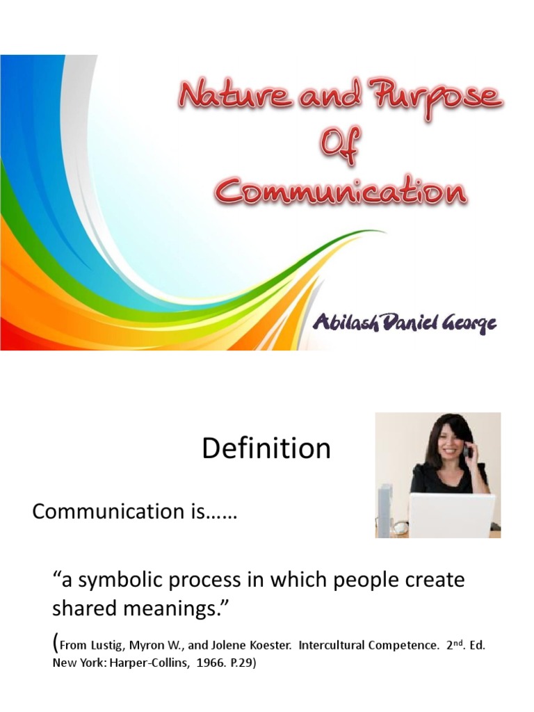 Nature and Purpose of Communication | PDF | Communication | Information