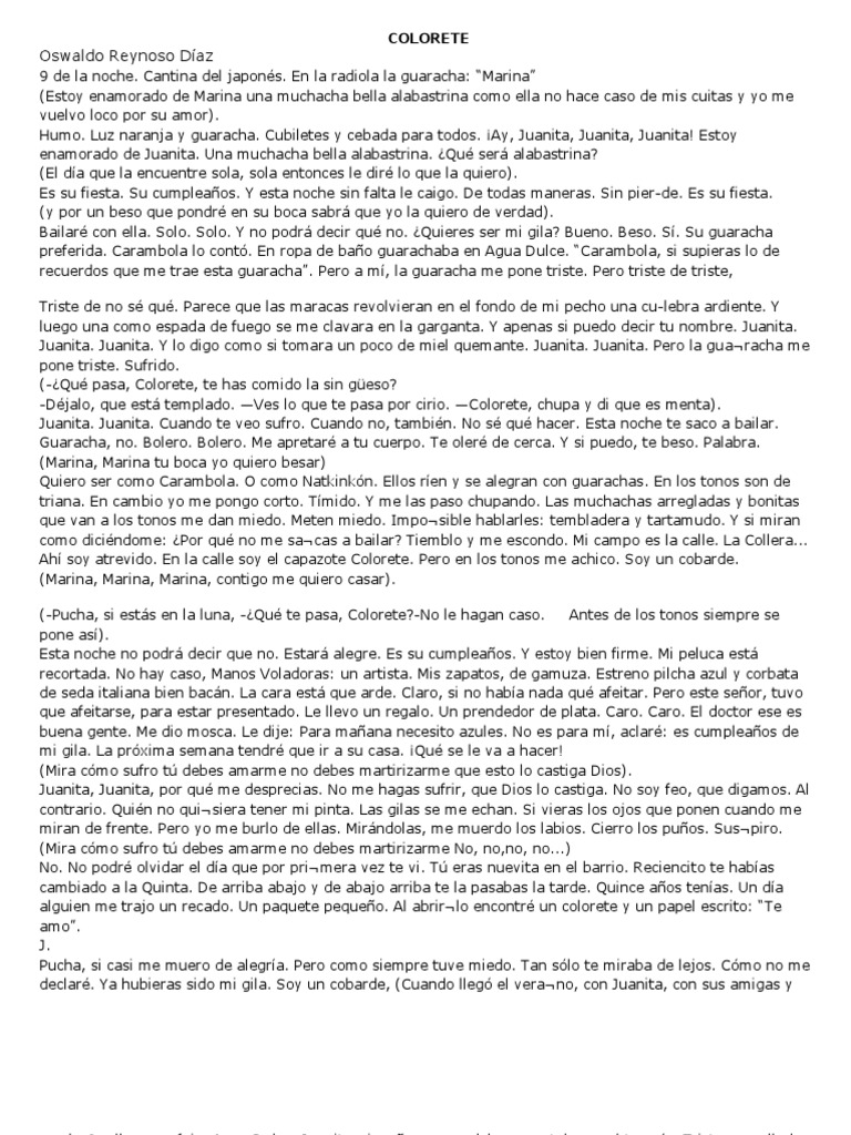 Antologia Cuento Peruano | PDF | Ocio