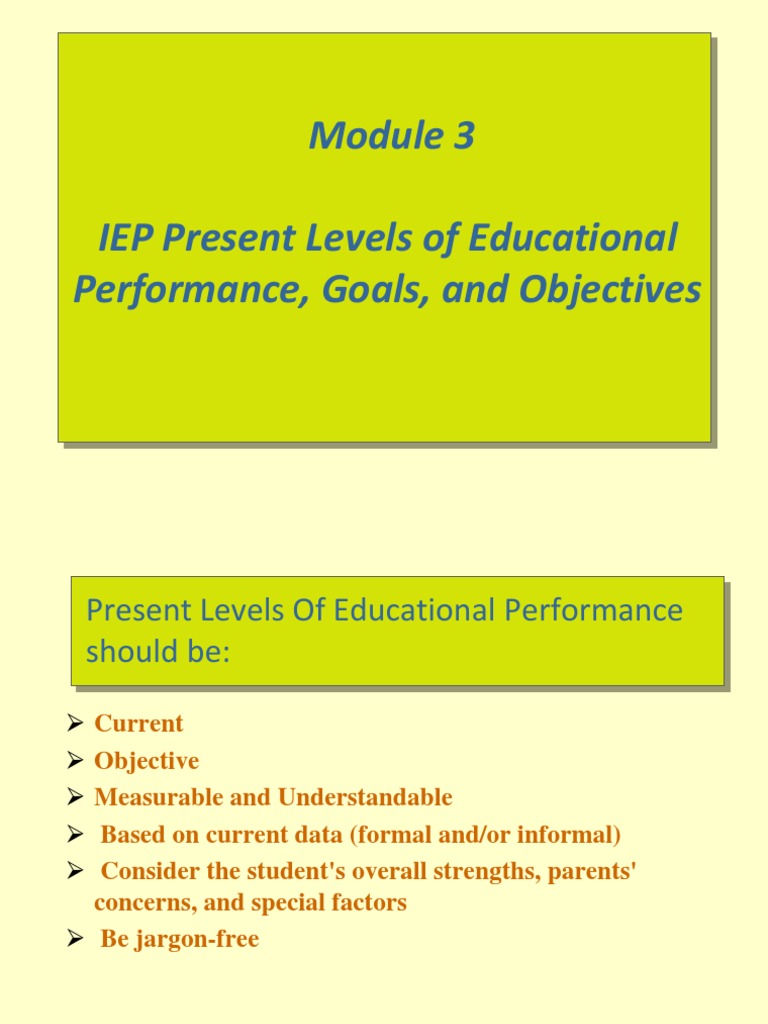 PLAAFP | PDF | Individualized Education Program | Homework