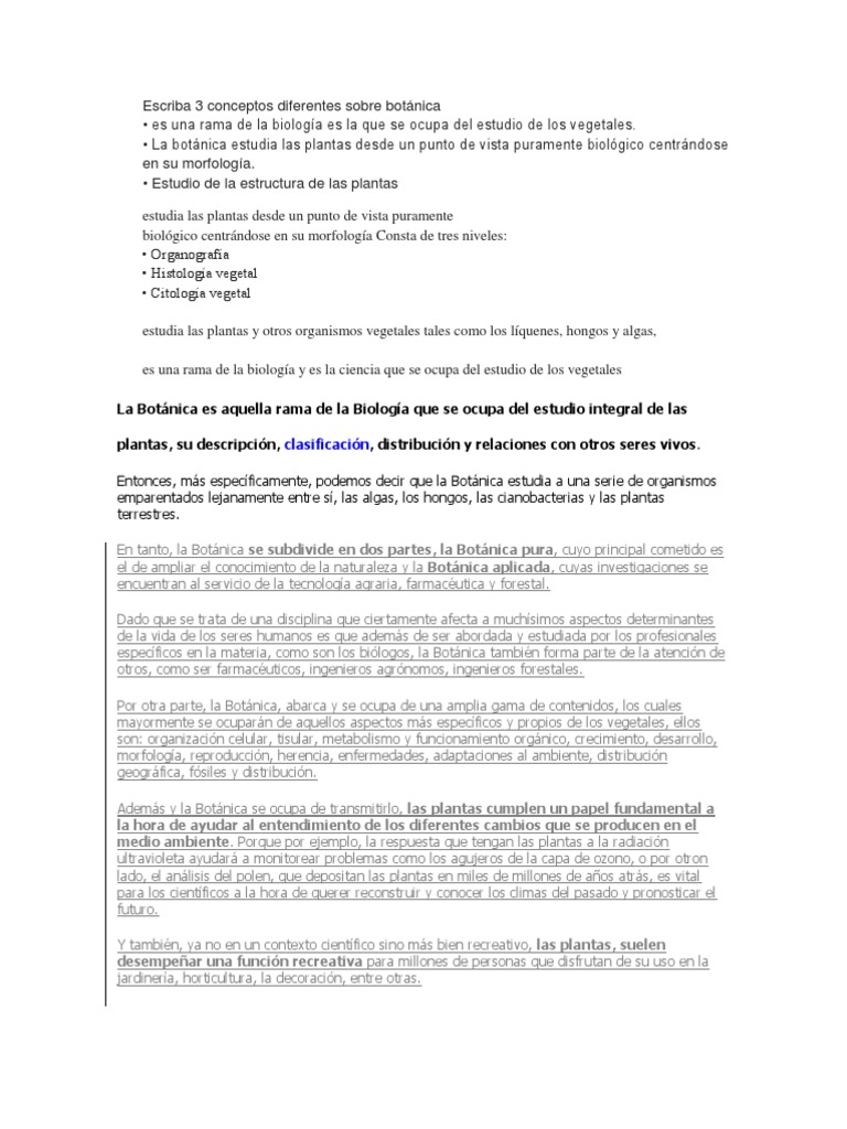 Zoologia y Botanica | PDF | Botánica | Plantas