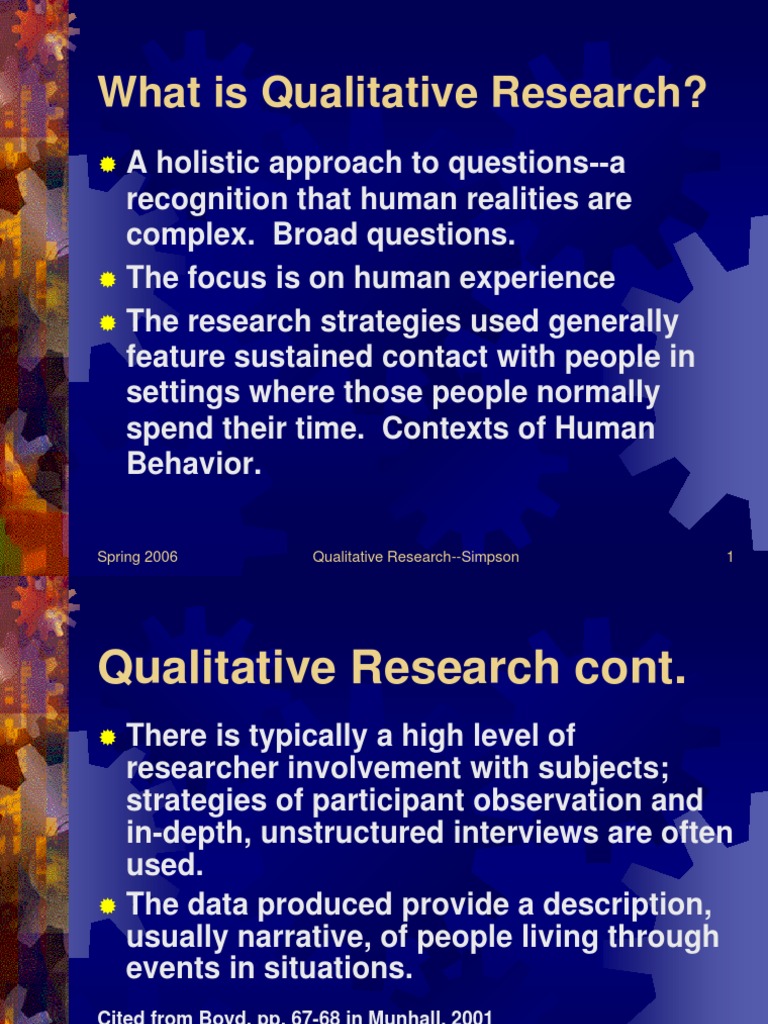 Introduction Qualitative Research | PDF