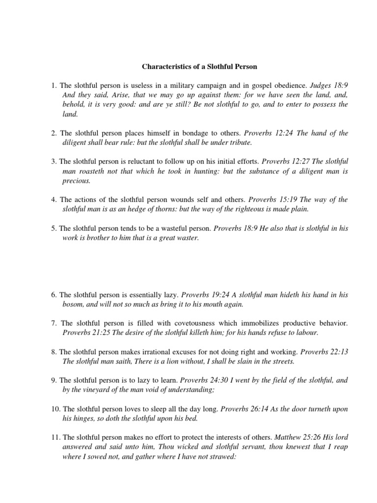Doctrine of Slothful Person | PDF