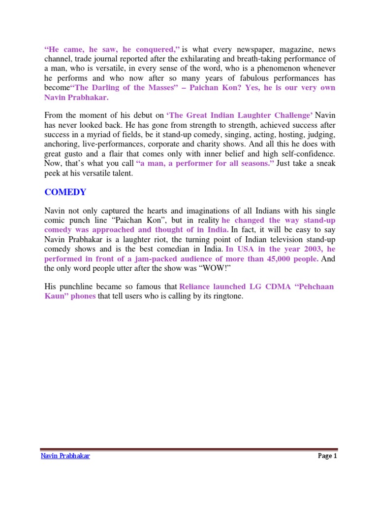 Best Comedian | PDF | Stand Up Comedy | Leisure