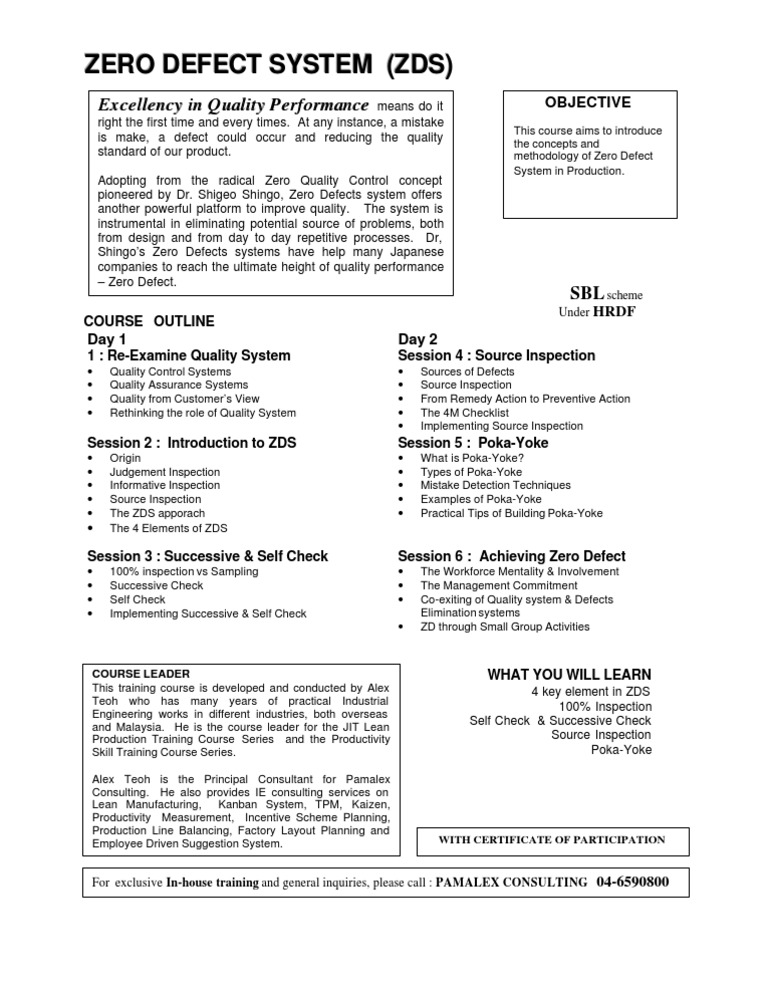 Zero Defect | PDF | Lean Manufacturing | Quality Management System
