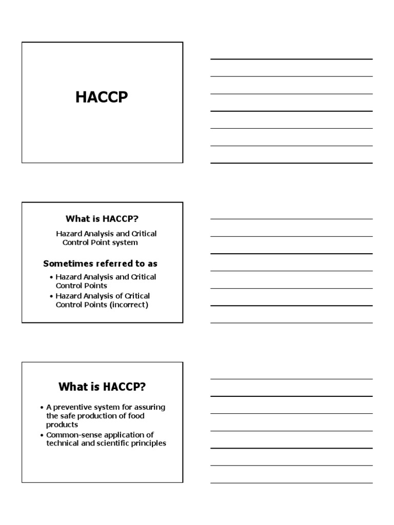 haccp | Hazard Analysis And Critical Control Points | Prevention