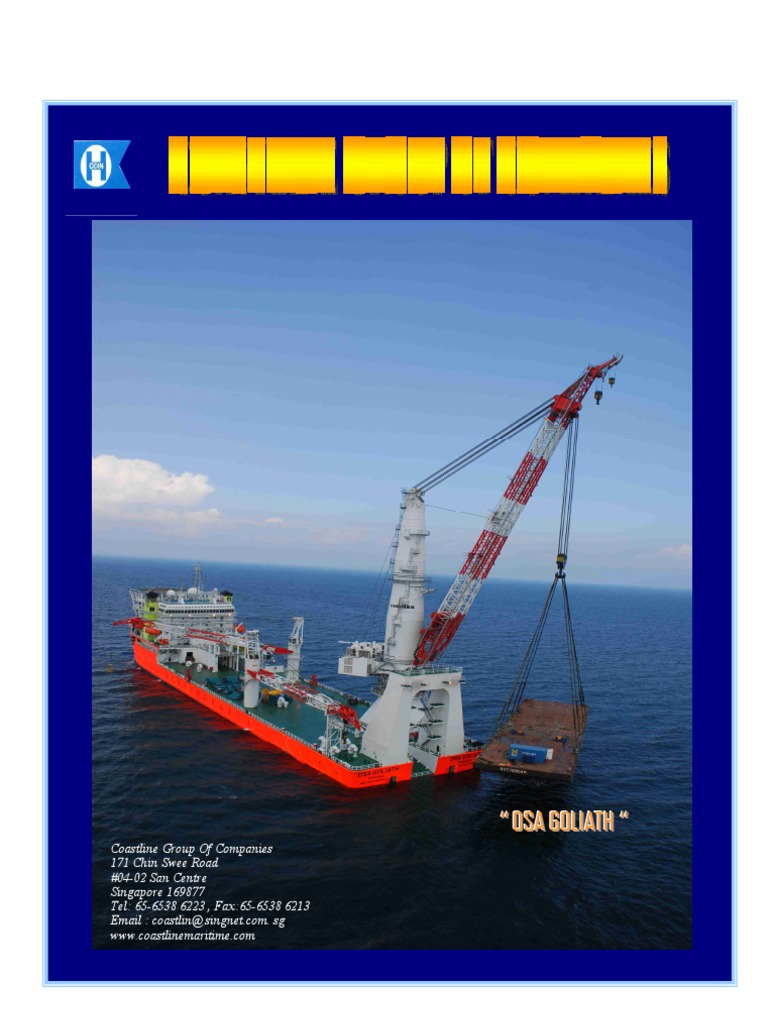Goliath Specification | PDF | Water Transport | Watercraft