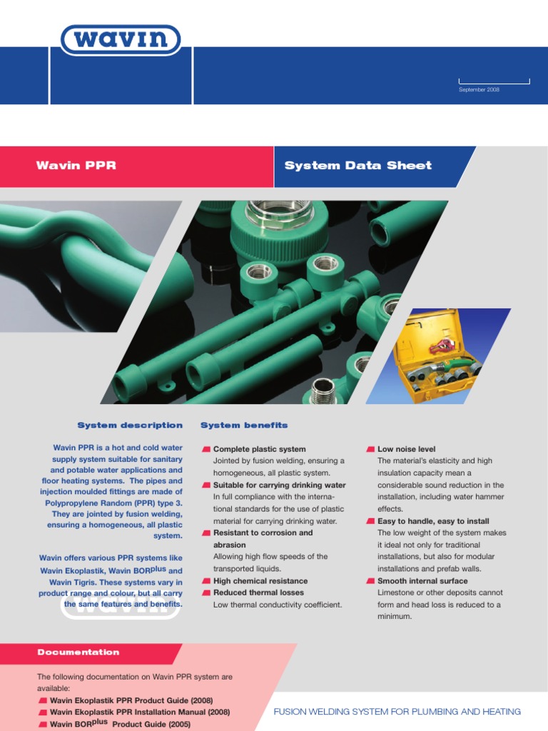 Data Sheet PPR 1002899 | Pipe (Fluid Conveyance) | Plumbing