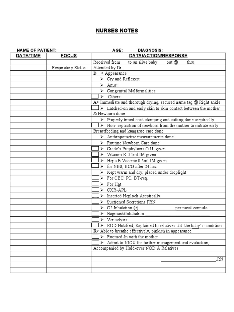 Nurses Notes | Breastfeeding | Medicine