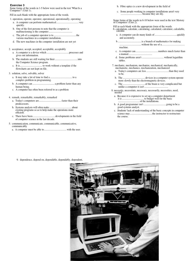 Word Formation Computers | PDF | Programmer | Computer Science