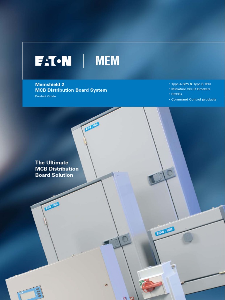 Eaton Memshield 2 MCB Distribution Board System Technical | Download ...