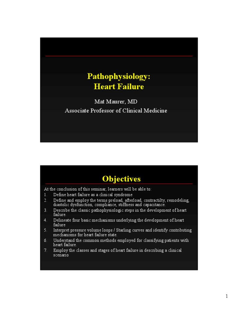 Pathophysiology Heart Failure | PDF | Heart Failure | Heart