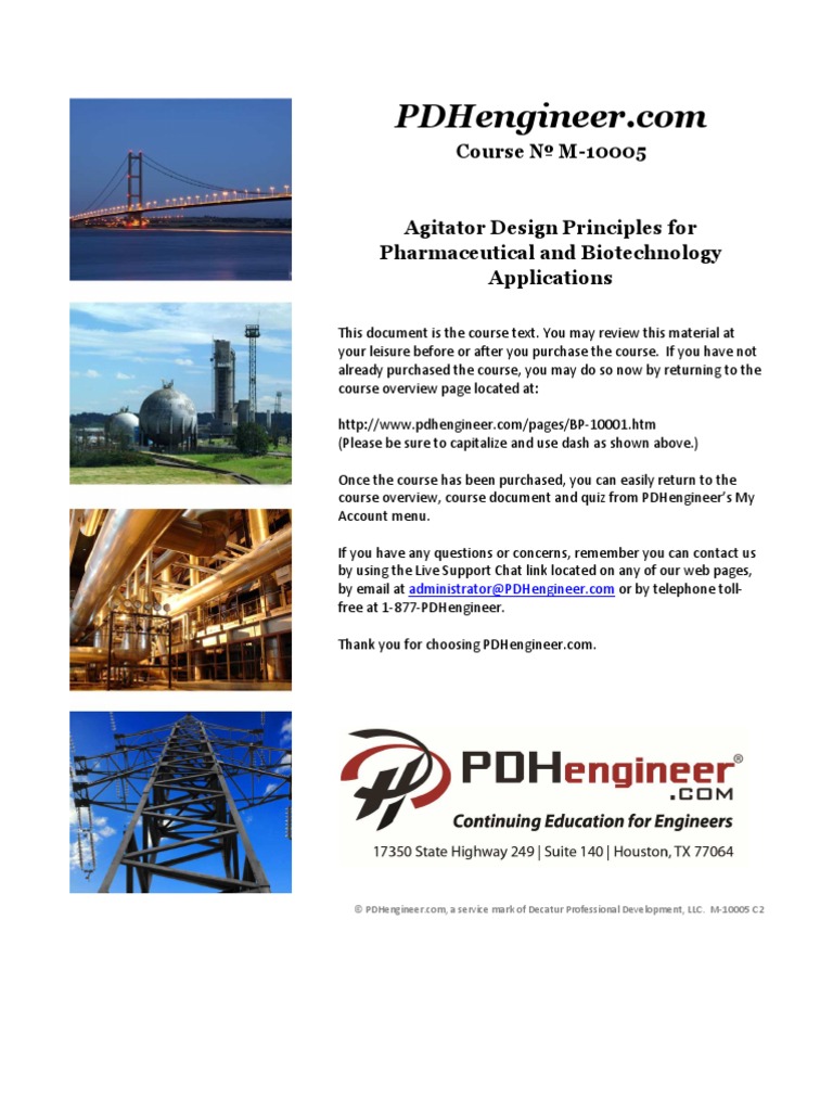 Agitator Design Principles | PDF | Reynolds Number | Turbulence