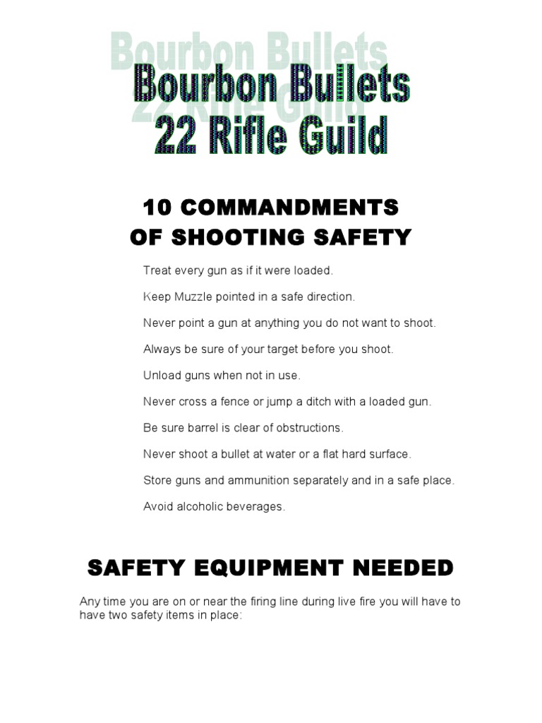 10 Commandments Safety | Rifle | Trigger (Firearms)