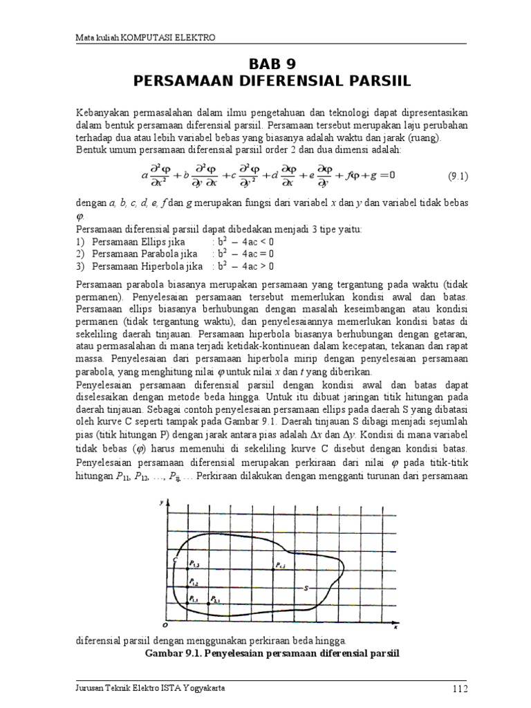 Persamaan Diferensial Parsial | PDF