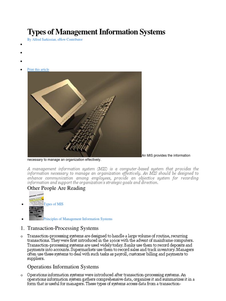 MIS Systems for Business Managers | PDF | Information System | Databases