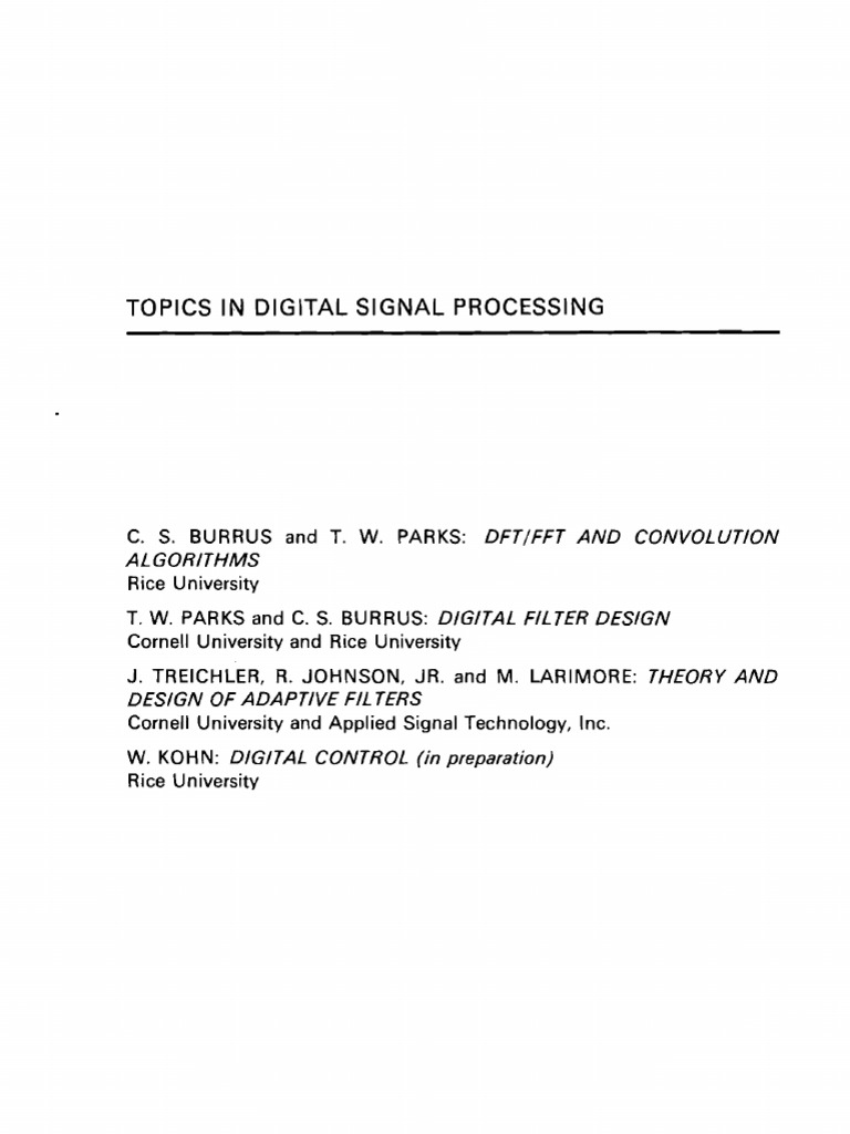 Digital Filter Design | PDF | Discrete Fourier Transform | Low Pass Filter