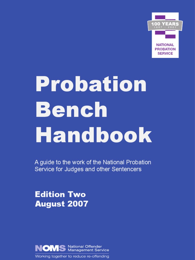 UK Home Office: Probation Bench Handbook 2nd Edition 2007 | PDF ...