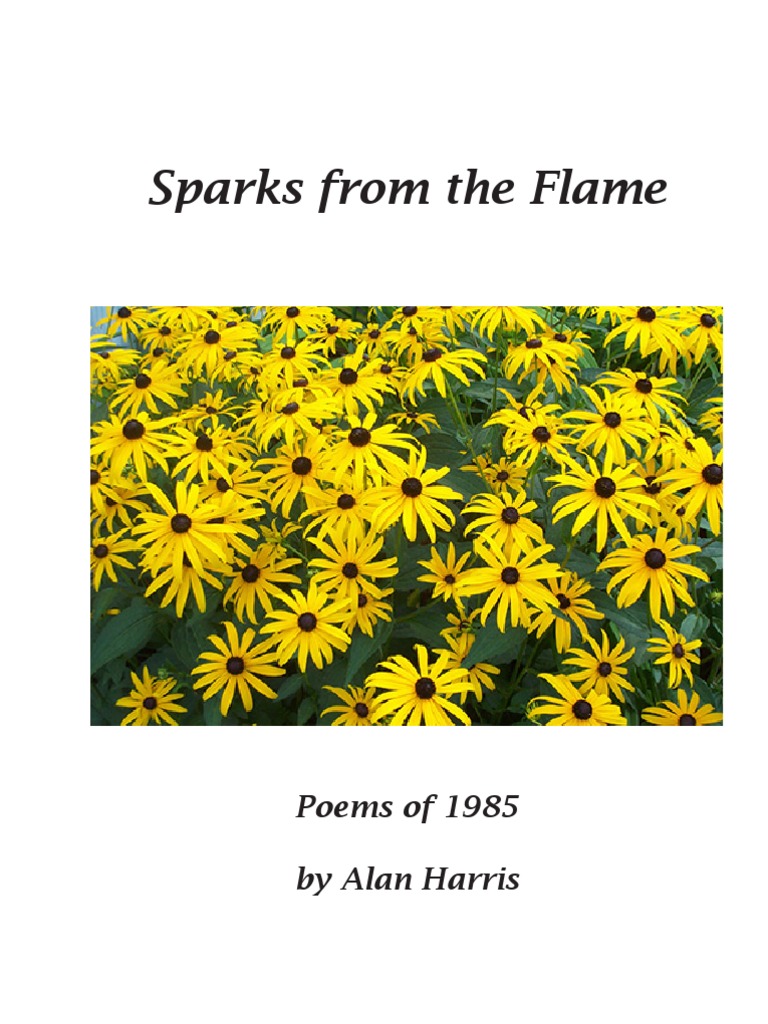 Sparks From The Flame: Poems of 1985 by Alan Harris | PDF | Sky | Universe