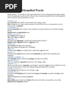 100 Most Commonly Misspelled Words | PDF