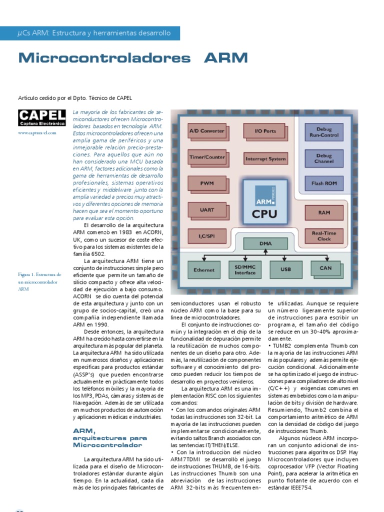 Microcontroladores ARM Articulo | PDF | Arquitectura de brazo ...