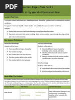 2nd Grade Extreme Weather Unit Lesson Plan | PDF | Lesson Plan ...