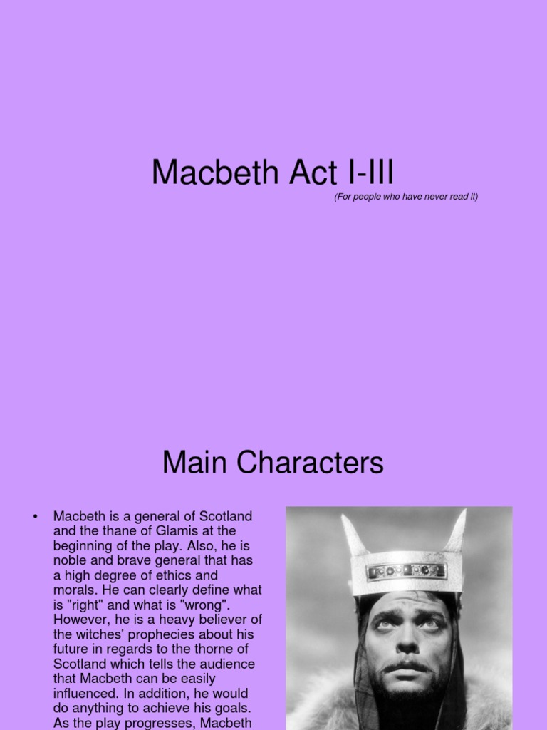 Assignment#3 Macbeth Presentation | PDF | Macbeth