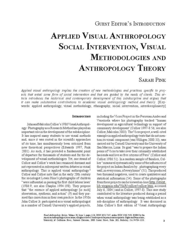 Pink, S. (2004) - Applied Visual Anthropology. Social Intervention ...