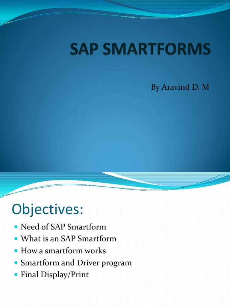 Creating Dynamic Documents An Overview Of Sap Smartforms Pdf Inputoutput Computer
