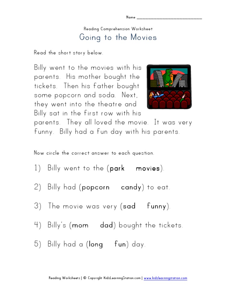 Reading Comprehension Movies | PDF | Games & Activities