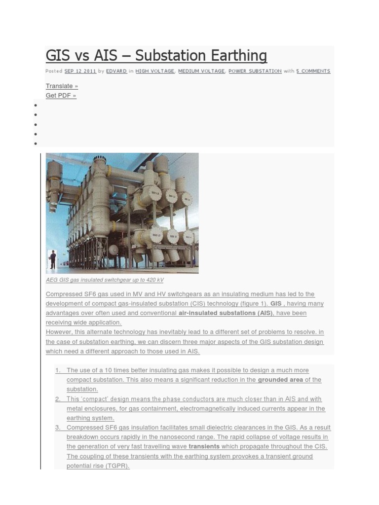 GIS vs AIS | Electrical Substation | Transmission Line