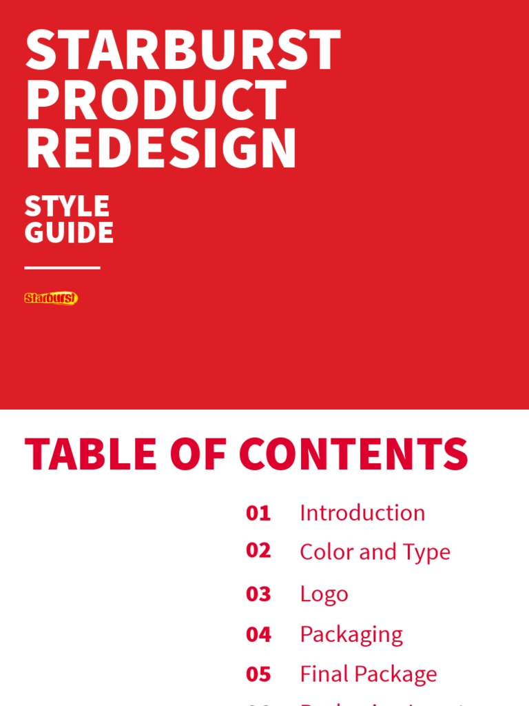 Starburst Style Guide Final | PDF | Communication Design | Advertising