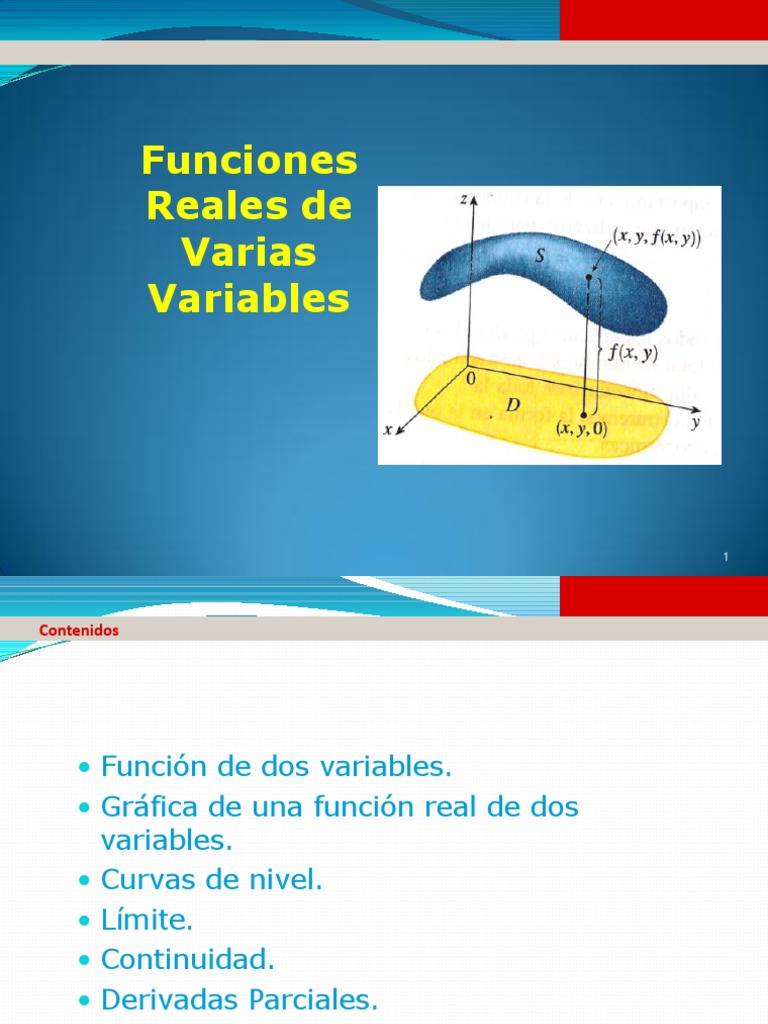 Funciones Reales de Varias Variables | Calculo diferencial | Función continua