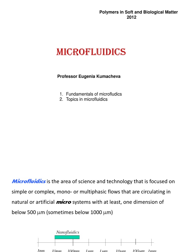 Microfluidics | PDF | Microfluidics | Fluid Dynamics